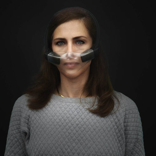 Half-mask PAPR mask - SecureAir GmbH - transparent