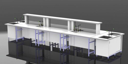 Laboratory bench with sink - 790600 - JEULIN - freestanding / peninsula