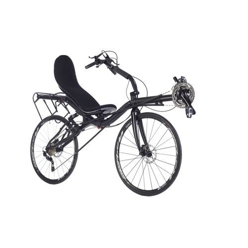 Crank-propelled recumbent bicycle - MAX 700 - Azub Bike - adult / black