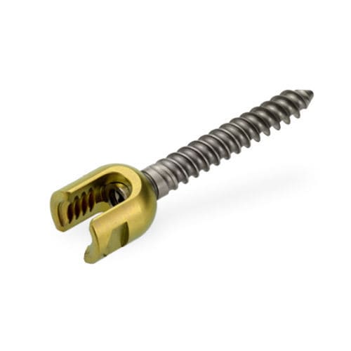 Thoracic-lumbar vertebra pedicle screw - Acrotec Medtech - monoaxial ...