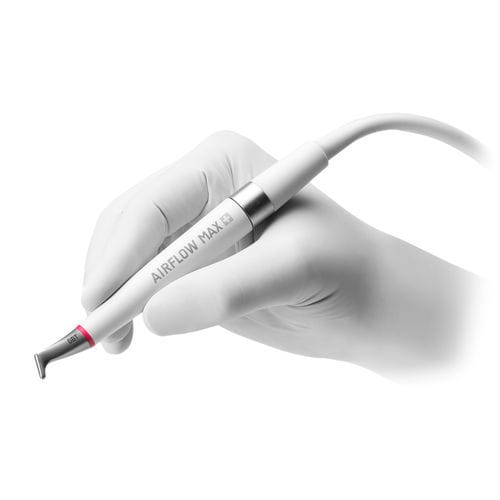 Dental prophylaxis handpiece - AIRFLOW® MAX - EMS - air / direct / straight