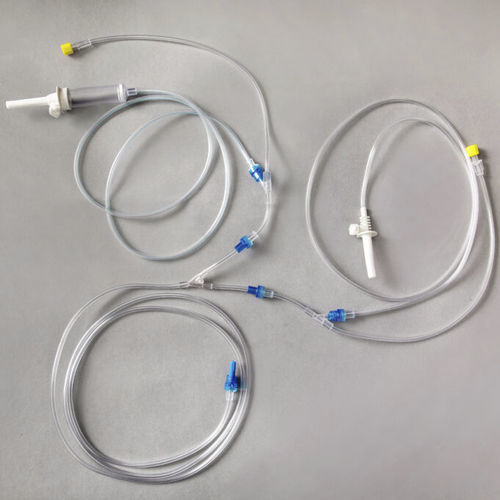 Infusion set with drip chamber - 4000102 - BHL-Medical - with Y port / with stopcock