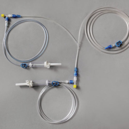 Infusion set with drip chamber - 4000103-B - BHL-Medical - with stopcock