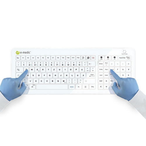 Keyboard with touchpad - e-medic™ - Baaske Medical - with numeric ...