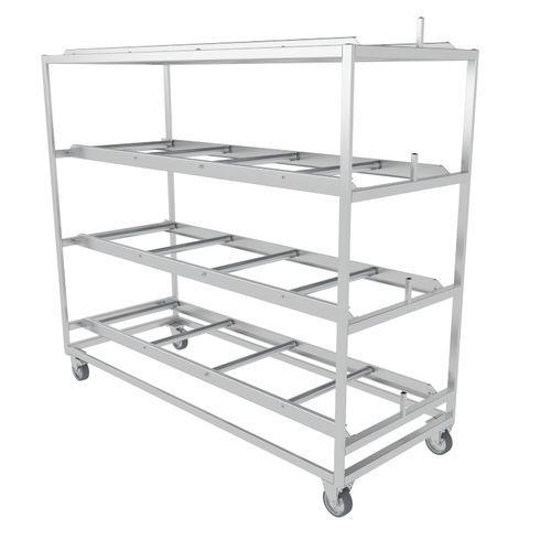 4-shelf shelving unit - N2-713 - ALVO Medical - mortuary / stainless steel