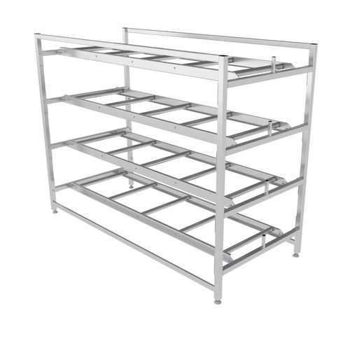 4-shelf shelving unit - N2-703 - ALVO Medical - mortuary / stainless steel