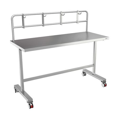 Work table - 822X32 - Bawer - rectangular / on casters