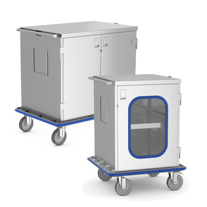 Medical device cart - Belimed - transport / storage / stainless steel