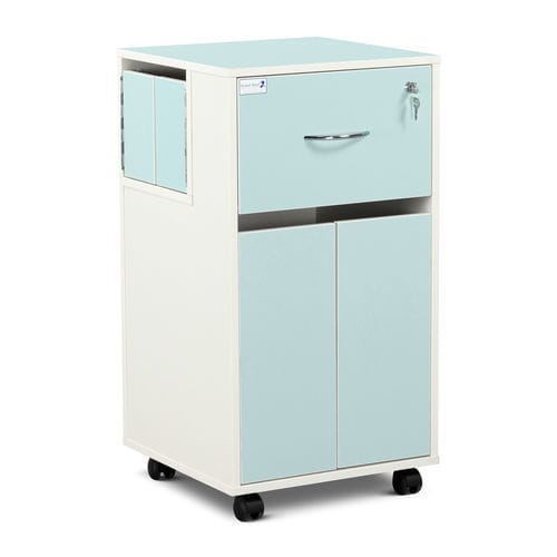 Bedside cabinet on casters - BC3C/GW - Bristol Maid Hospital Metalcraft ...
