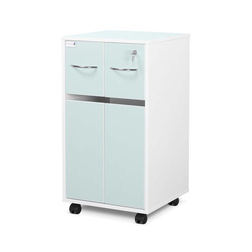 Bedside cabinet on casters - BC2C/GW - Bristol Maid Hospital Metalcraft ...