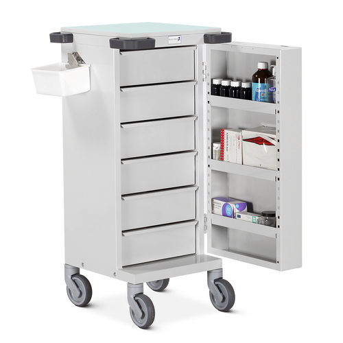 Medical trolley - PTS/HSB/DR6 - Bristol Maid Hospital Metalcraft - for ...