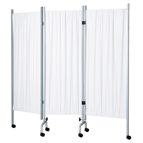 Hospital screen on casters - 119 - CARINA - folding / 3-panel
