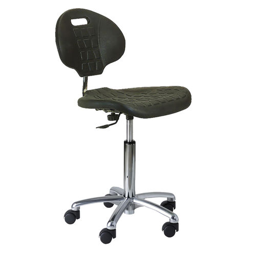 Adult chair - 6401ALU - CARINA - on casters / with high backrest