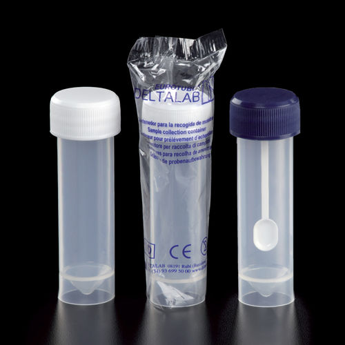 Polypropylene sample container - 409202 - Deltalab - with screw cap