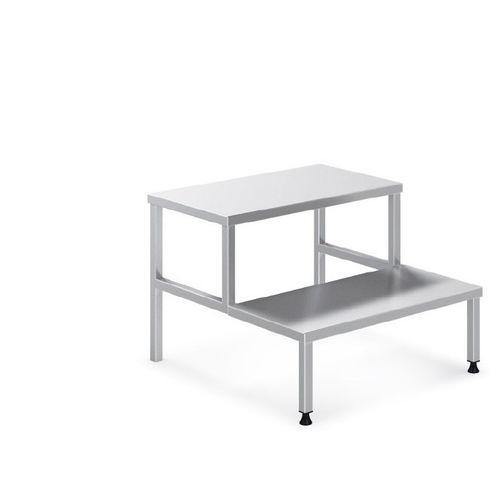 2-step step stool - 9AO0021 - Favero Health Projects - stainless steel ...