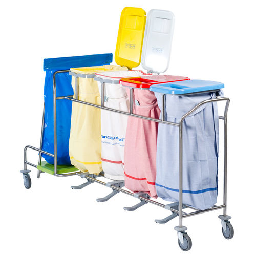 Cleaning trolley - CBW40L - CBW40PL - Francehopital - for linen / with ...