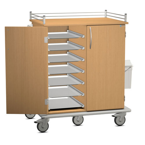 Meal delivery trolley - PXF14T13C1 - Hammerlit - meal / with waste bin ...