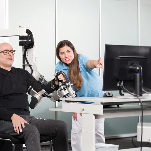 Hand mobility rehabilitation system - Manovo®Power - Hocoma - robotic