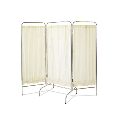Folding hospital screen - HM.2036A - Hospimetal - mobile / 3-panel ...