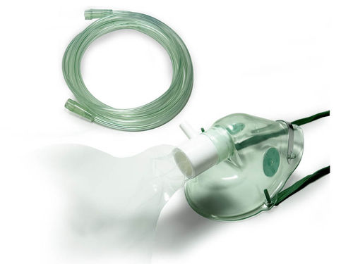 Pediatric oxygen mask - 30125 - Hsiner - PVC / high-concentration