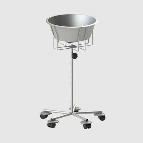 Trolley-mounted surgical basin stand - NEREZ1013 - Klaro, spol. s r.o ...