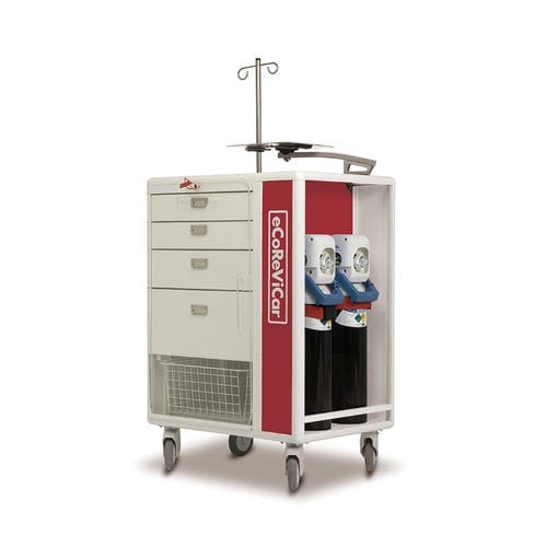 Emergency cart - Ecorevicar - KRZ - for medical devices / with drawer ...
