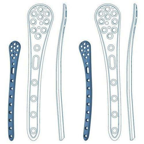 Distal compression plate - MEDIN - tibia / femoral / proximal