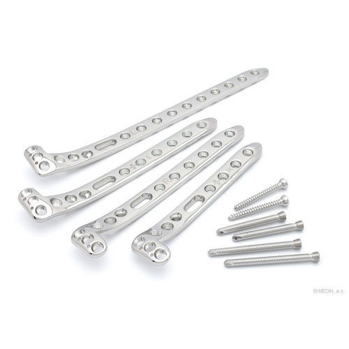 Tibia compression plate - MEDIN - proximal / locking / titanium