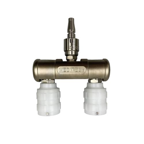 BS type adapter - Meditech - for medical gas / straight