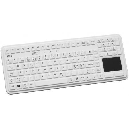 Medical keyboard with touchpad - K10-MED-COMP - EVO BOARDS - washable / USB