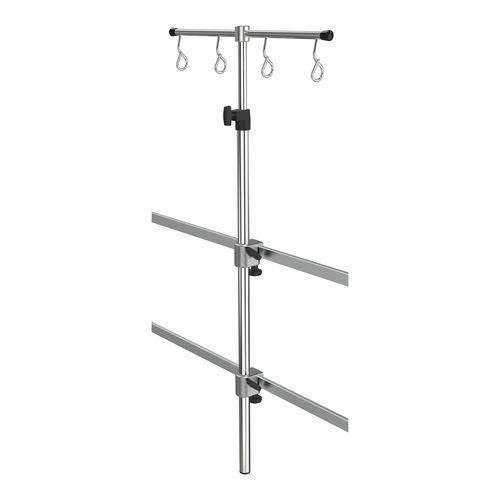 Wall-mounted IV pole - I2003112 - provita medical - rail-mounted / 4 ...