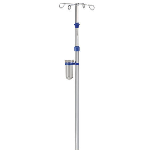 Wall-mounted IV pole - I1000702 - provita medical - 4-hook / stainless ...