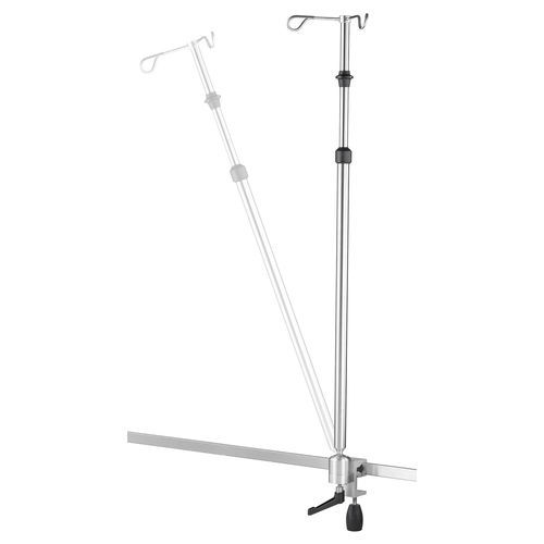 Wall-mounted IV pole - I1000232 - provita medical - rail-mounted / 2 ...