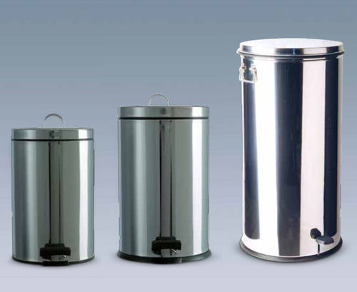 Stainless steel waste bin - M60042 series - Titanox - foot-operated