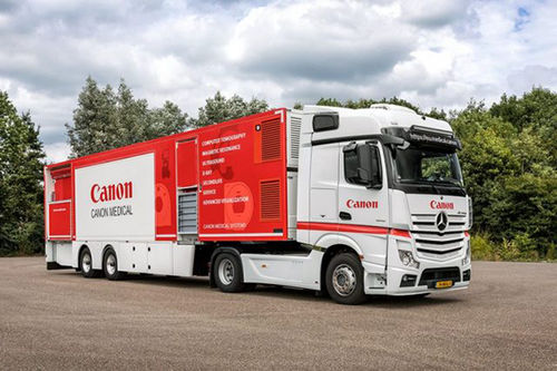 CT scan mobile radiology room - City Hopper - Canon Medical Systems Europe