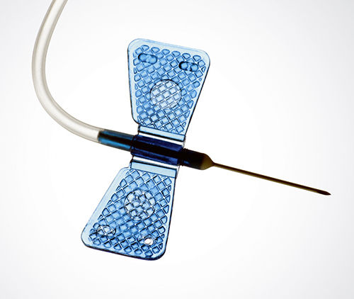 Puncture needle - TRO-VENOSET - Troge Medical - sterile / butterfly / blunt