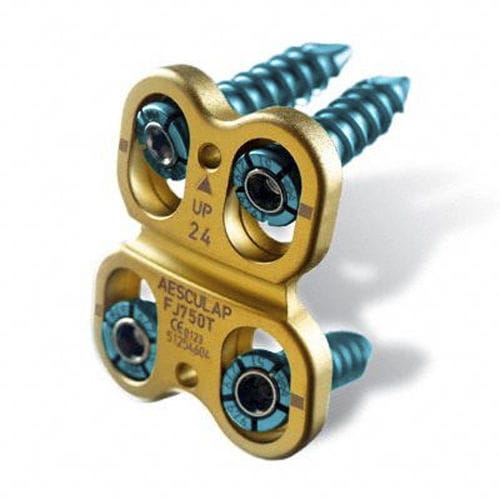 Cervical arthrodesis plate - ABC2 - Aesculap® - locking / metallic / 1 ...