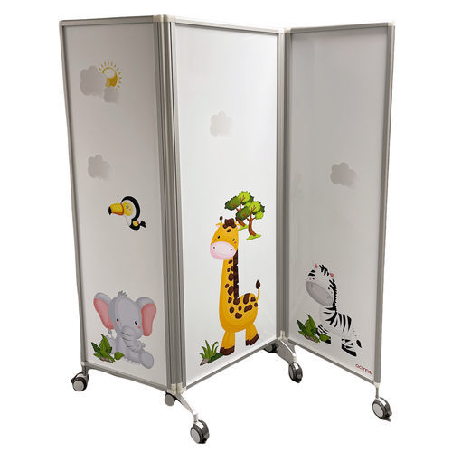 Hospital screen on casters - Lux - Acime Frame - 3-panel / 4-panel / 2 ...