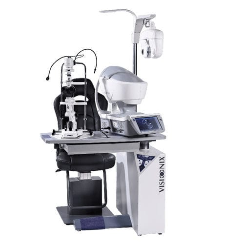 Ophthalmic workstation - VX 1000 - Visionix - with chair / compact