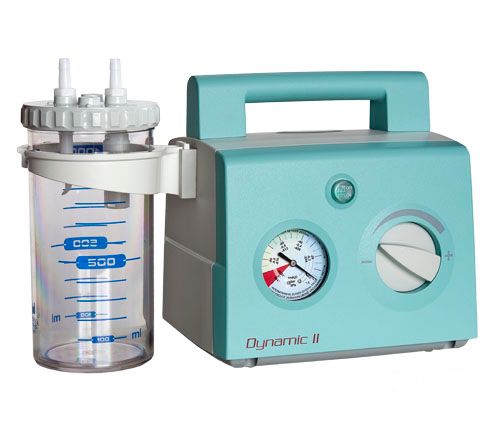 Electric surgical suction pump - Dynamic II - CHEIRON - portable