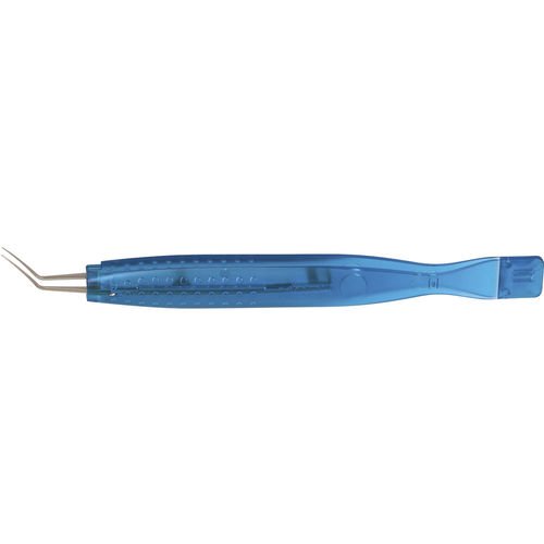 Ophthalmology forceps - 17237X10 - Moria Surgical - disposable / bent