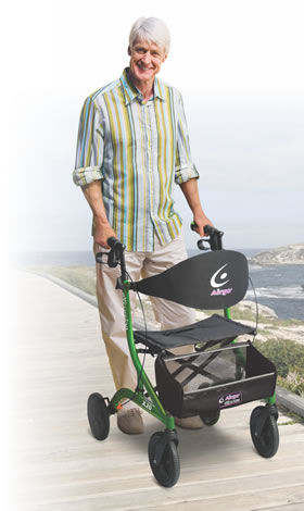 4-wheel rollator - Airgo® eXcursion - AMG Medical - with seat / with ...