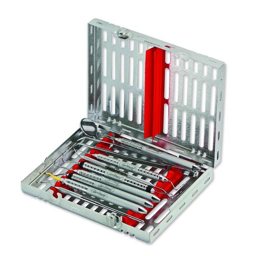 Dental instrument sterilization cassette - IM12DIN100 - Hu-Friedy - stainless steel