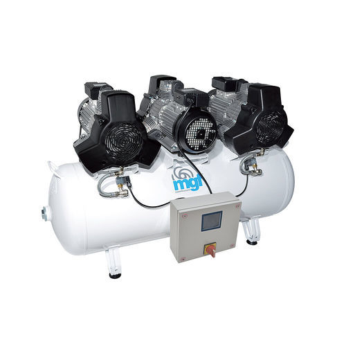 Medical air compressor - 200/75 TANDEM PRIME S IOT - MGF Compressors - dry