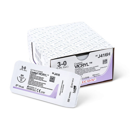Absorbable suture thread - VICRYL™ - Ethicon - 10-0 / 9-0 / 8-0