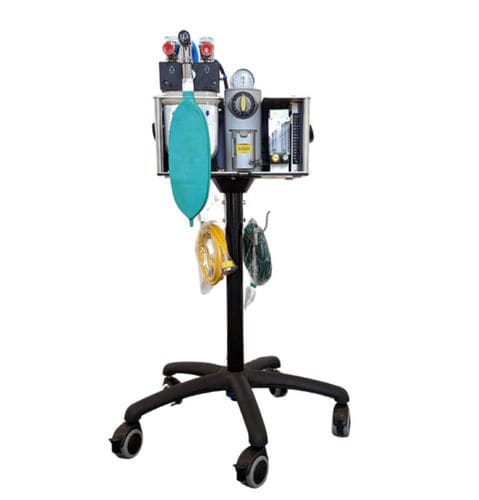 Trolley-mounted anesthesia workstation - OBA-1 - Infinium - MRI-compatible