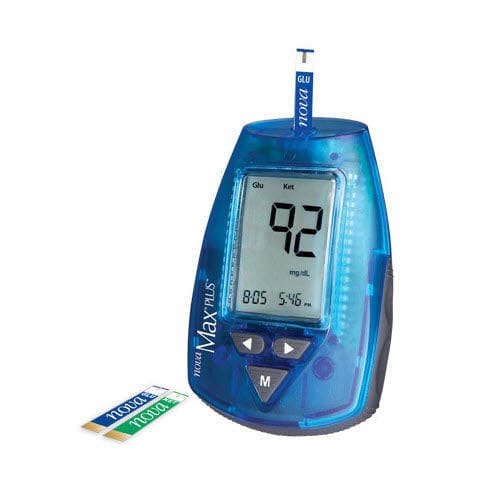Ketonemia blood glucose meter - Max® Plus™ - Nova Biomedical - no coding