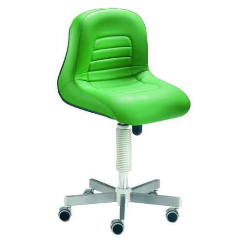 Doctor's office stool - Entermed - dental / height-adjustable / on casters