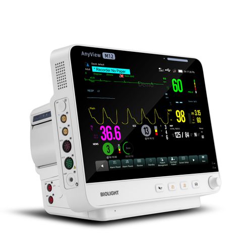 ECG patient monitor - M12 - Guangdong Biolight Meditech - respiratory ...
