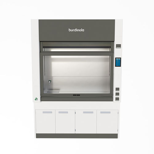 Laboratory fume cupboard - EFLEX D - Burdinola - stainless steel